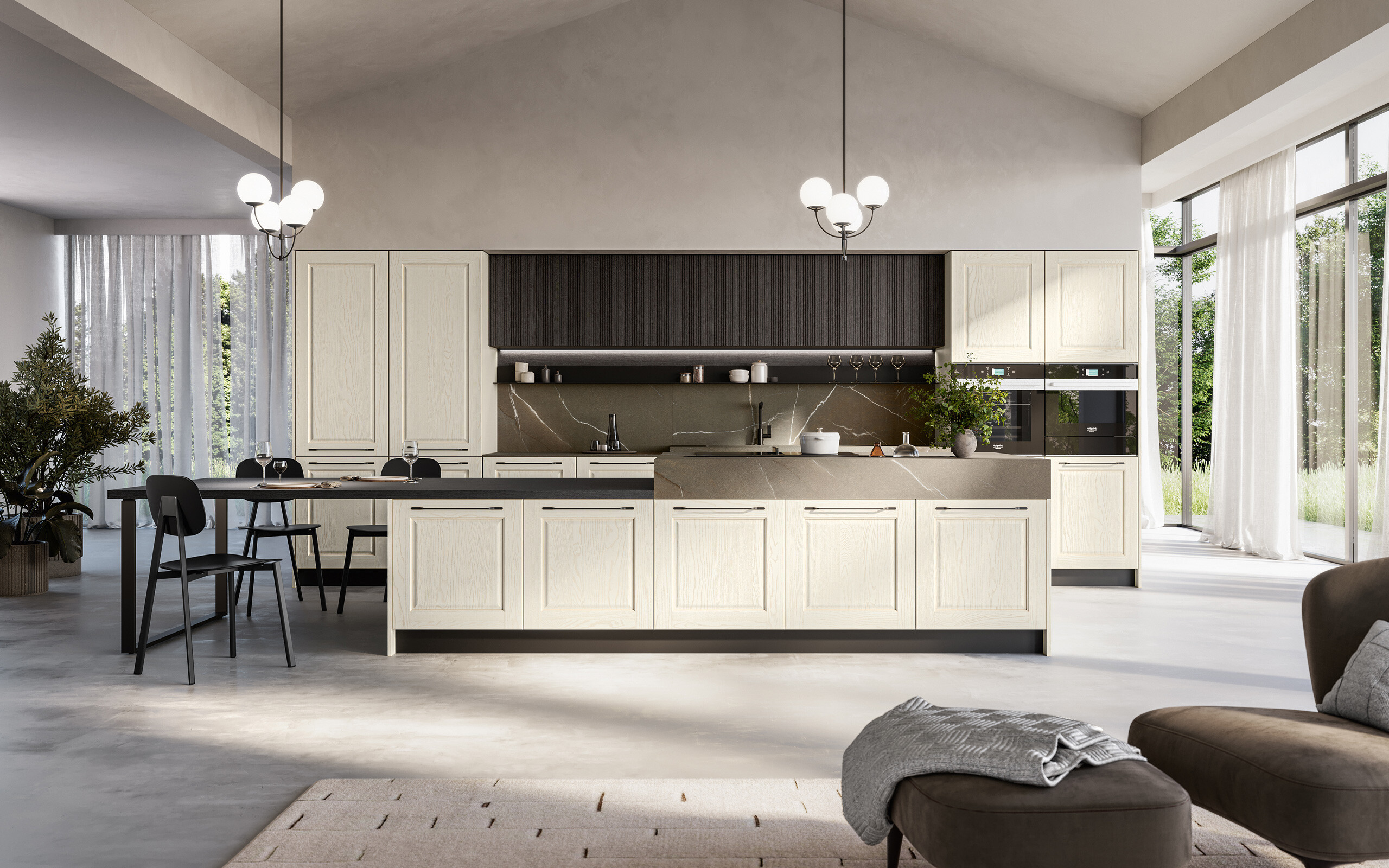 Cucina classica, elegante e leggera - Asolo - Arredo3